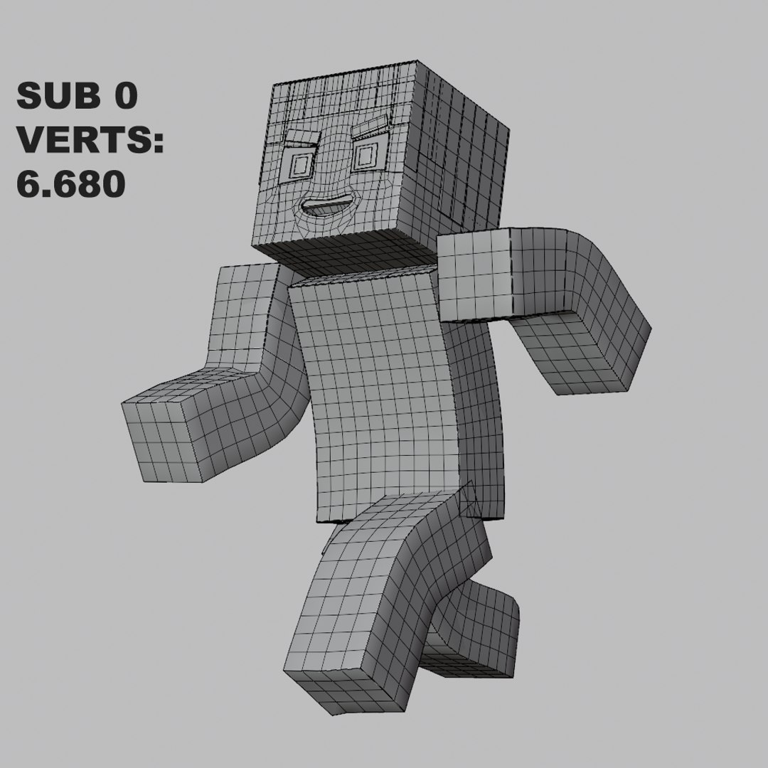 3D Minecraft Steve - TurboSquid 2175844