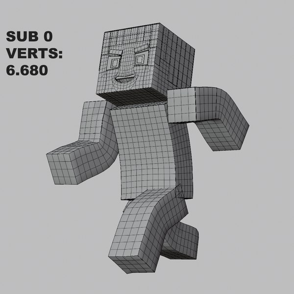 modelo 3d minecraft steve - TurboSquid 2175844