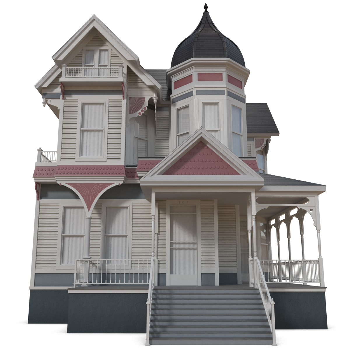 3d victorian house