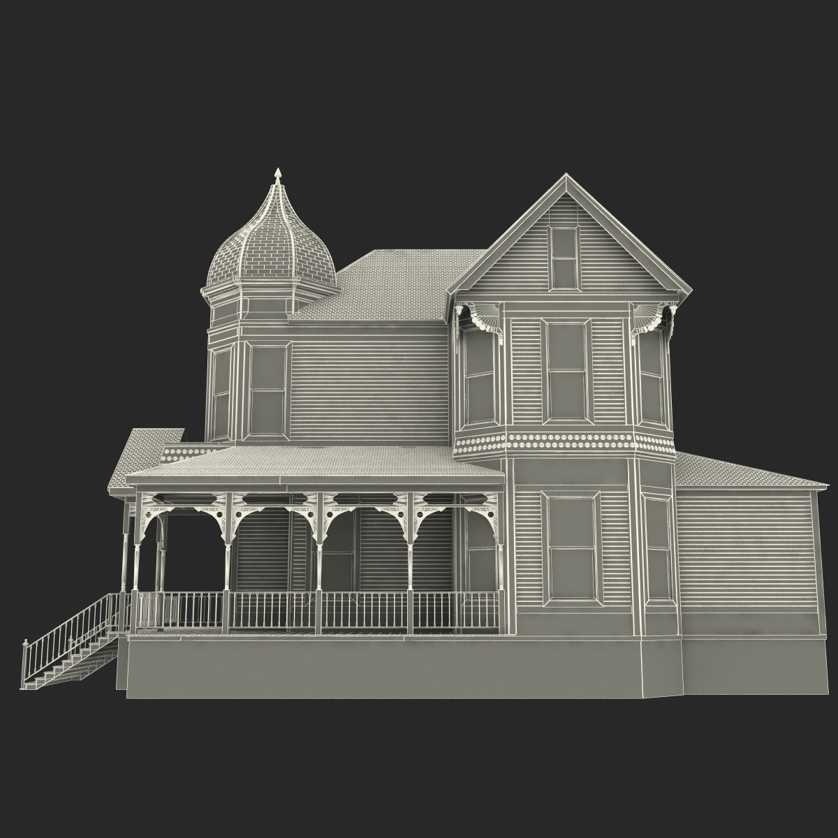 3d victorian house