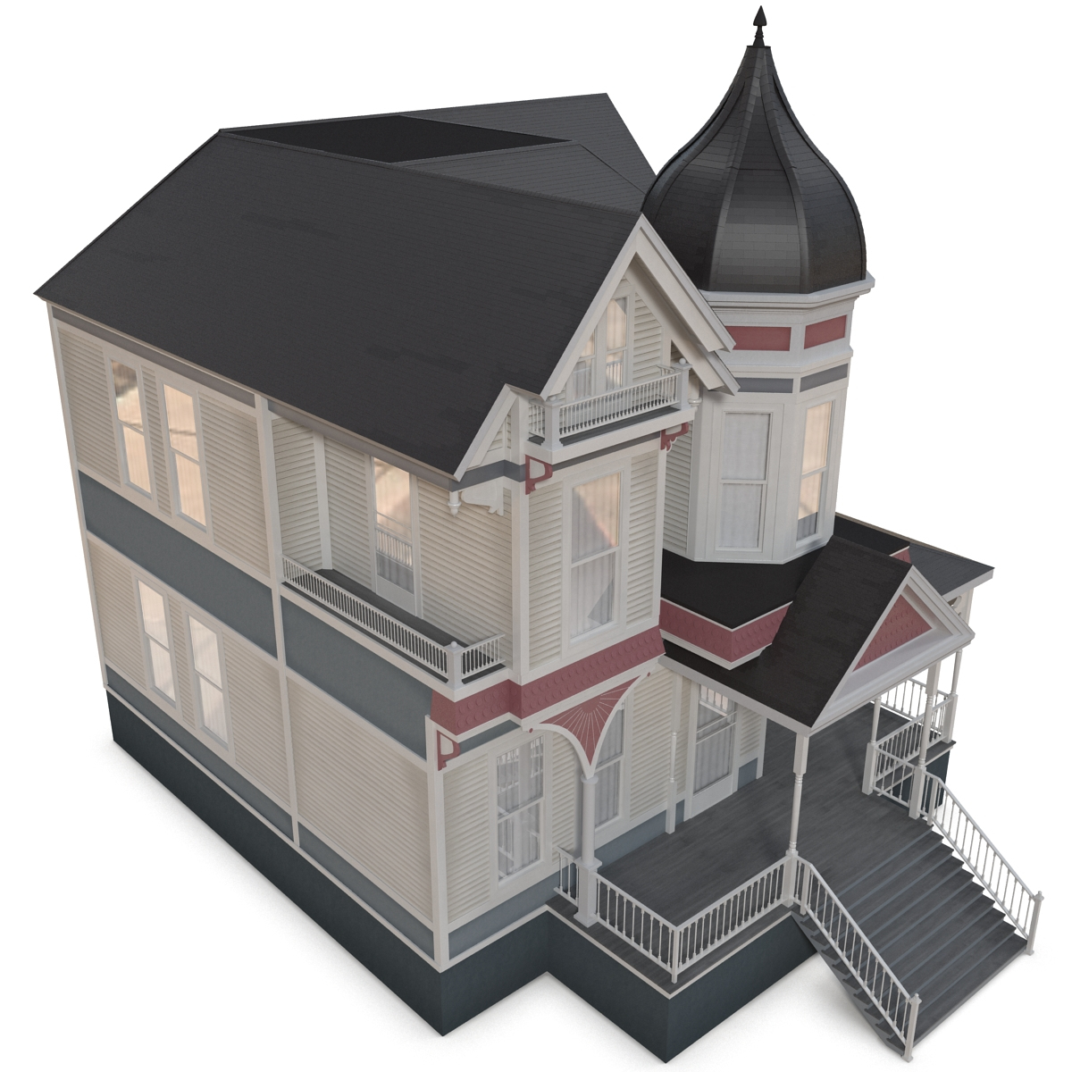 3d victorian house