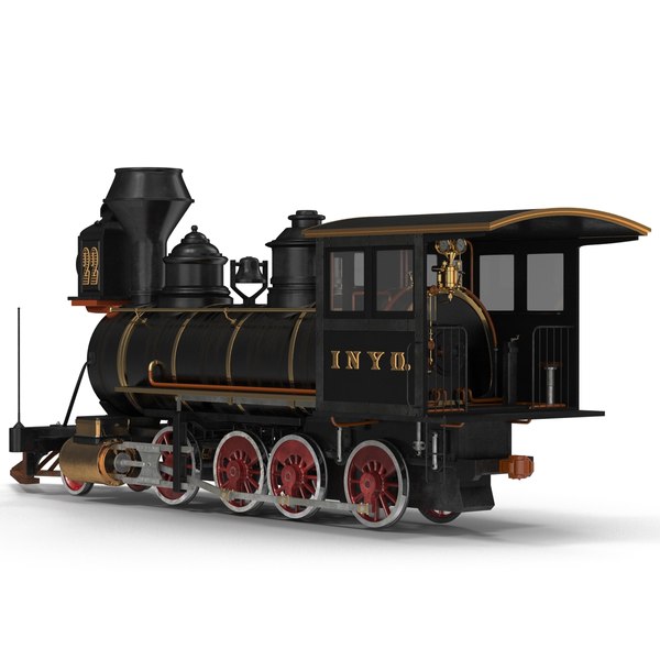 steam train locomotive 3 3d max