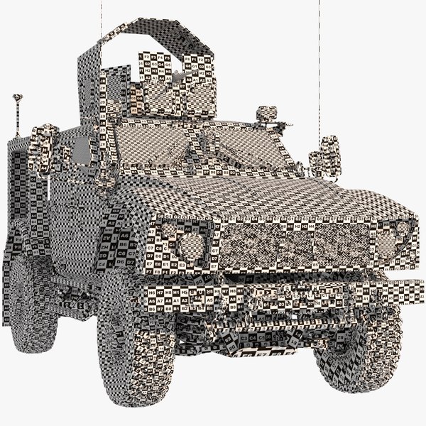 modelo 3d Oshkosh-M-ATV Solo UVW - TurboSquid 2443604