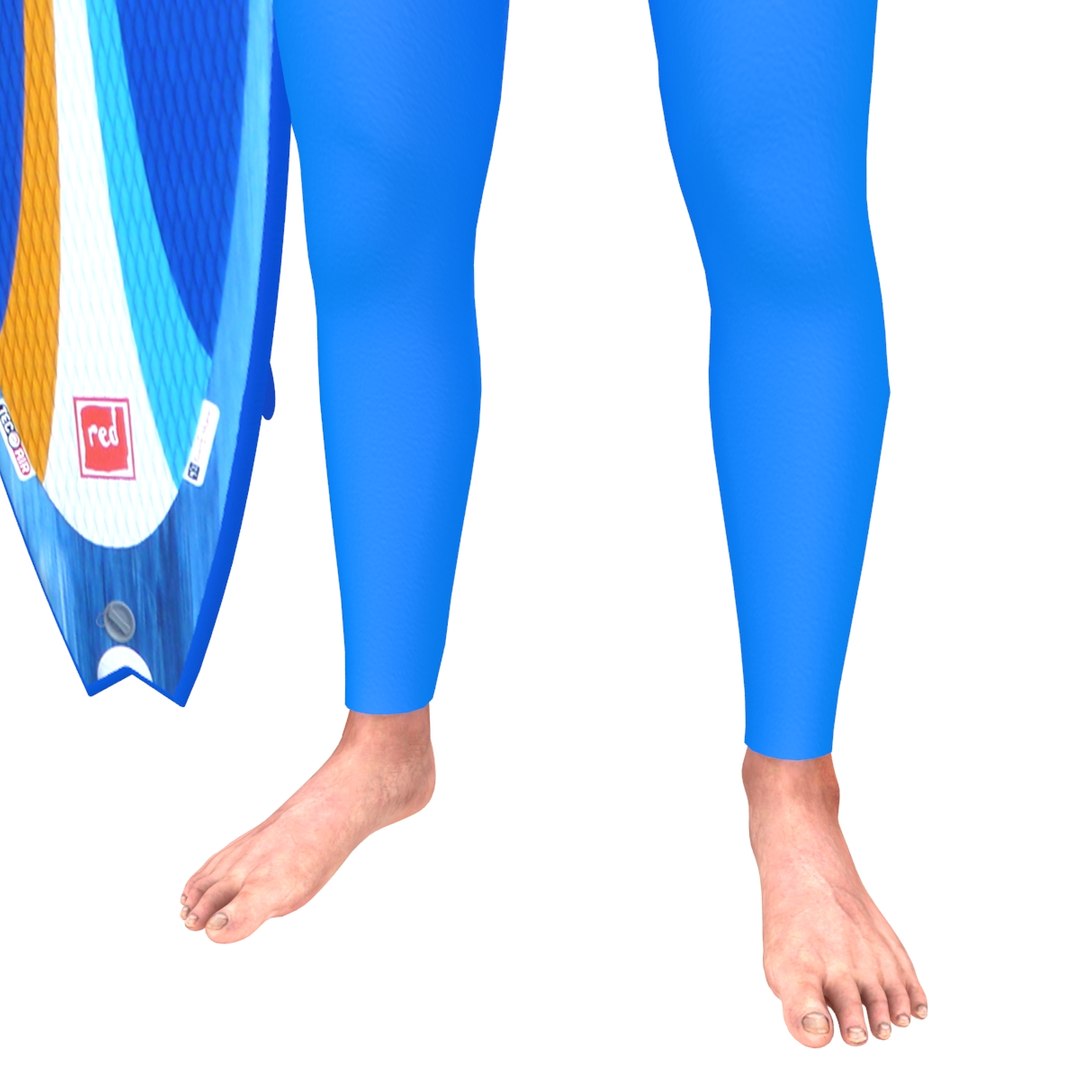 Surfer Surfing Man 3D Model - TurboSquid 1282764