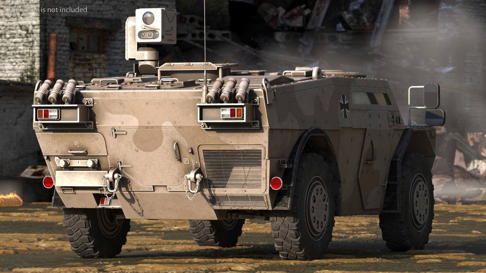 3d model fennek kmw 4x4 armoured