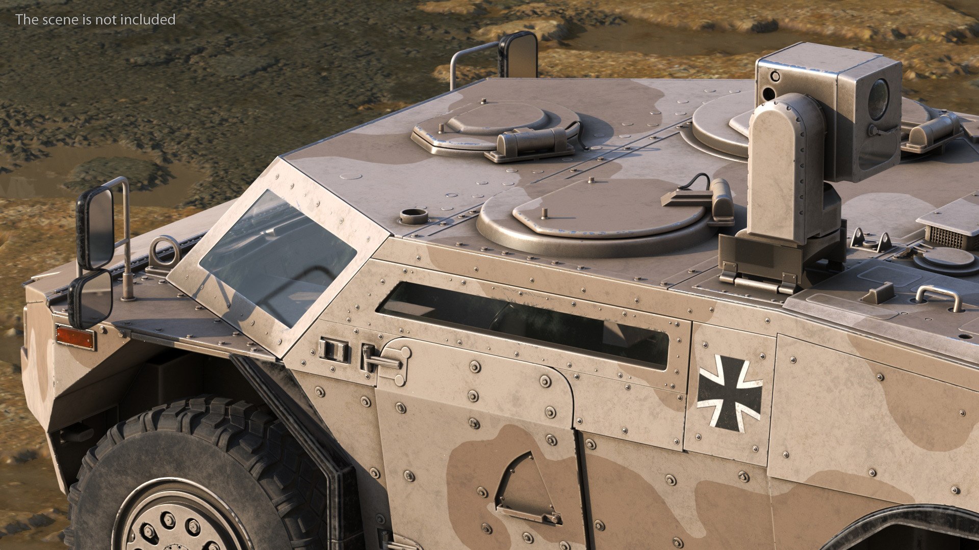 3d model fennek kmw 4x4 armoured