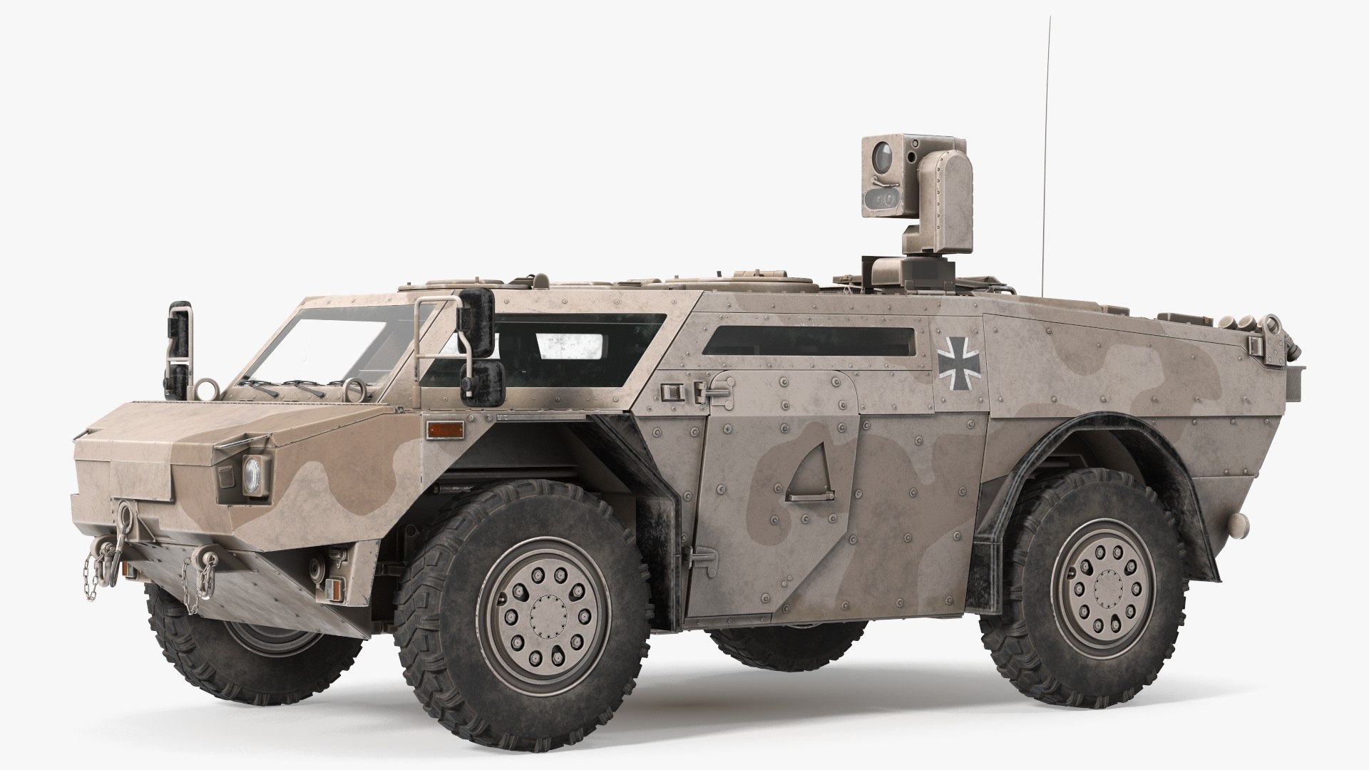 3d model fennek kmw 4x4 armoured