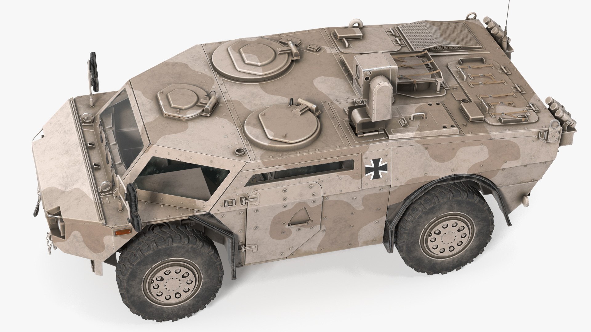 3d model fennek kmw 4x4 armoured