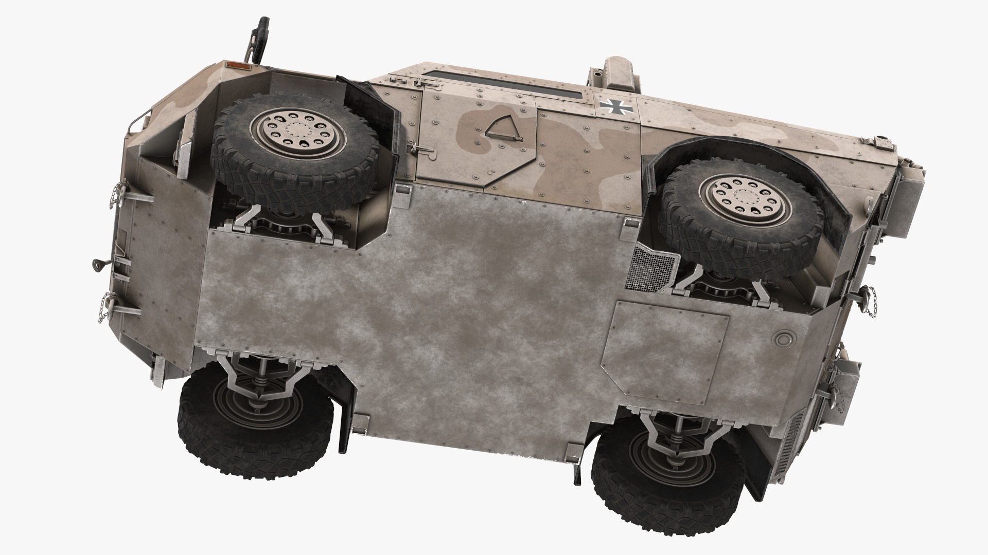 3d model fennek kmw 4x4 armoured