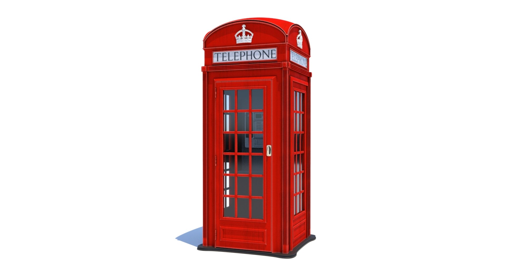 London Telephone Box 3D - TurboSquid 1319867