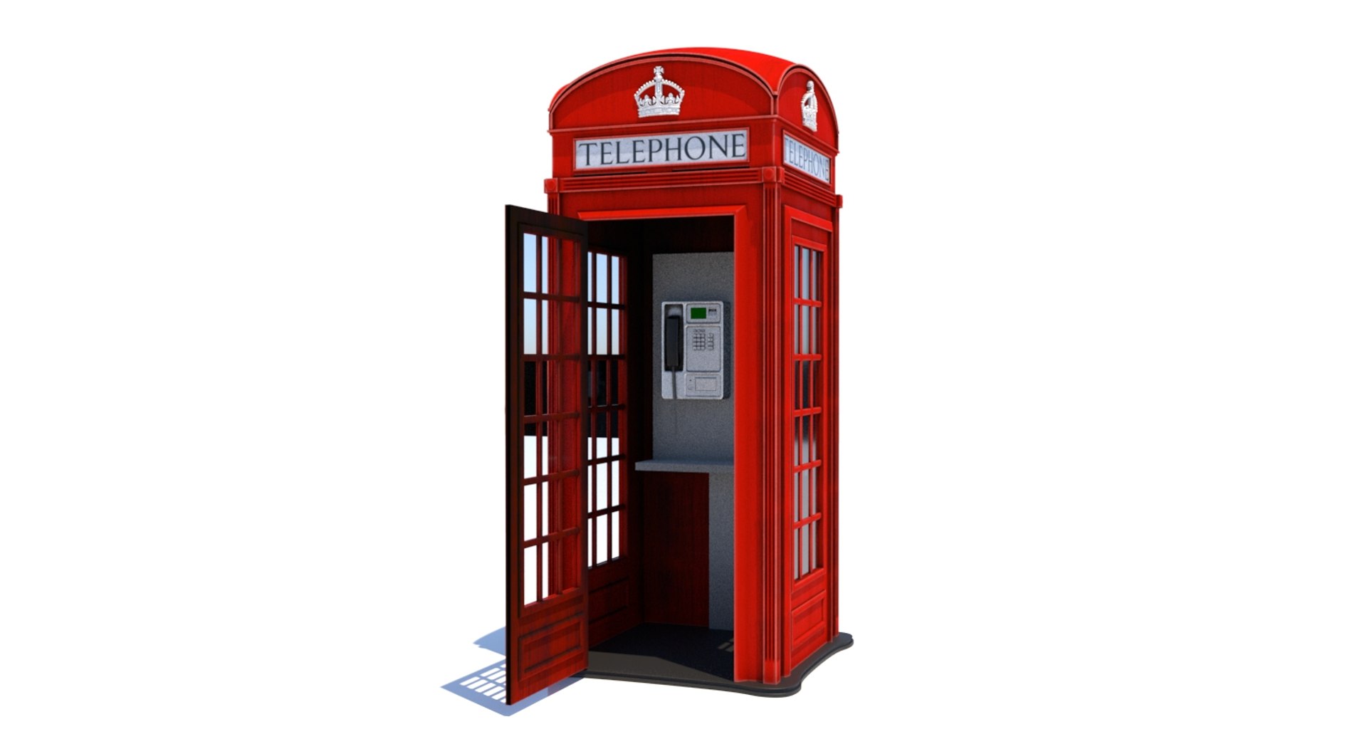 London Telephone Box 3D - TurboSquid 1319867