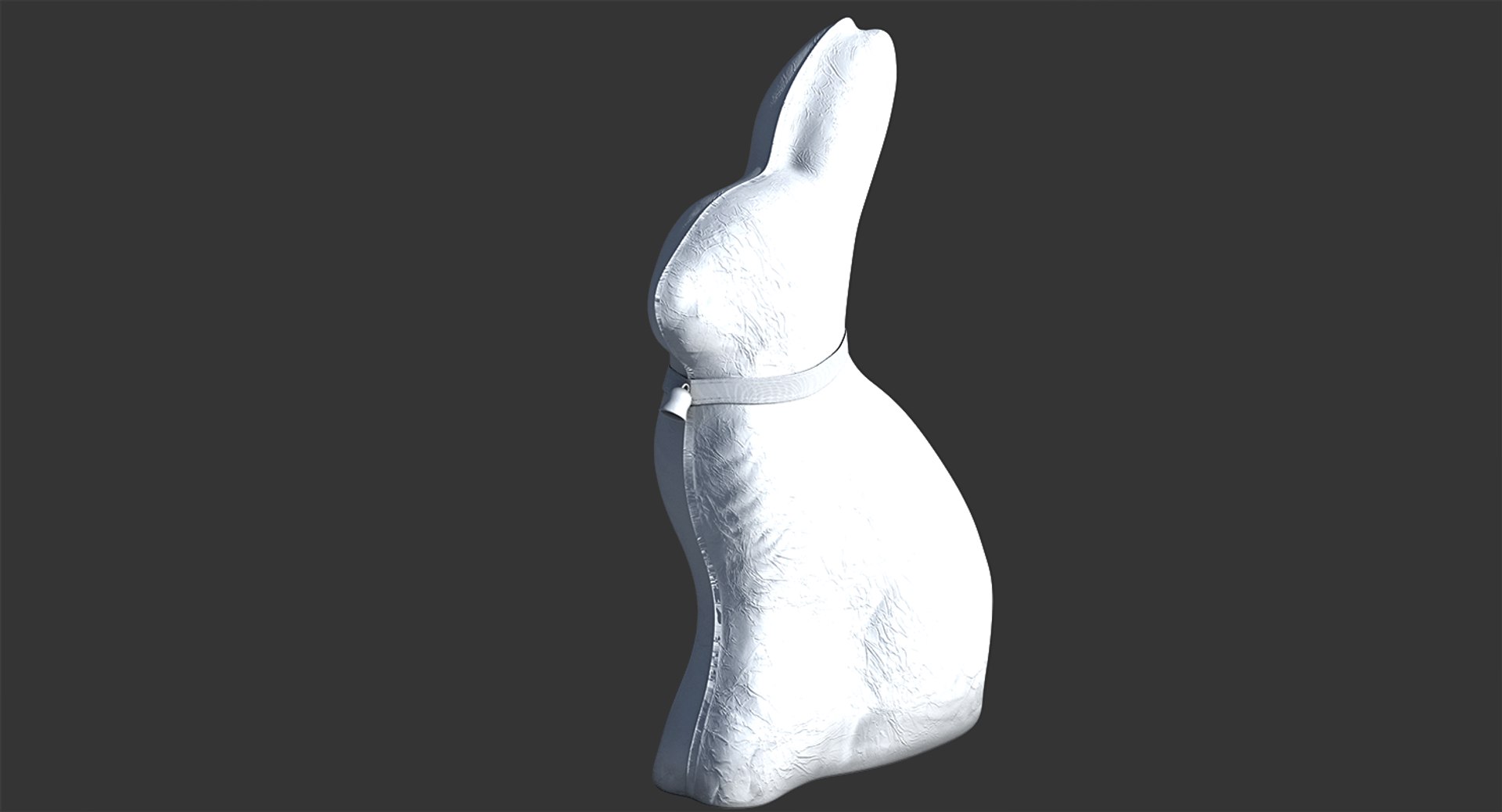 3d Model Chocolate Easter Bunny Tinfoil