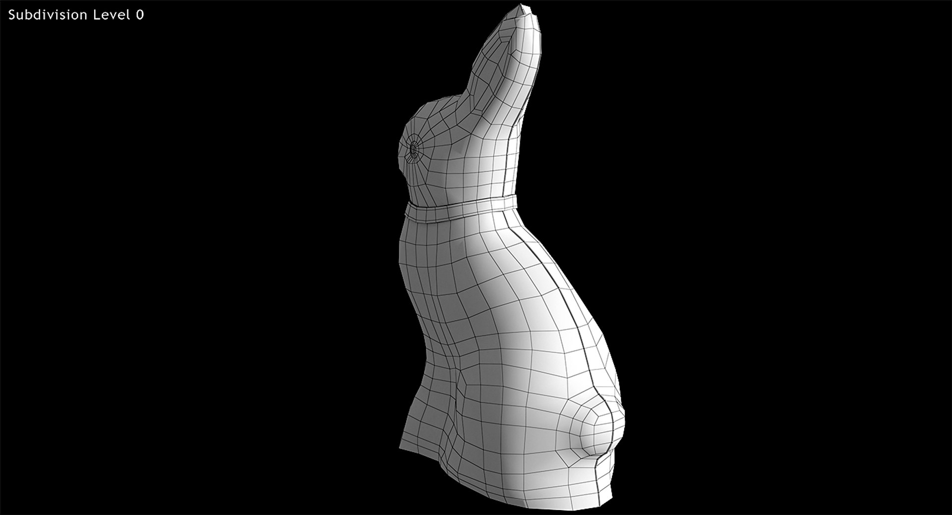 3d Model Chocolate Easter Bunny Tinfoil