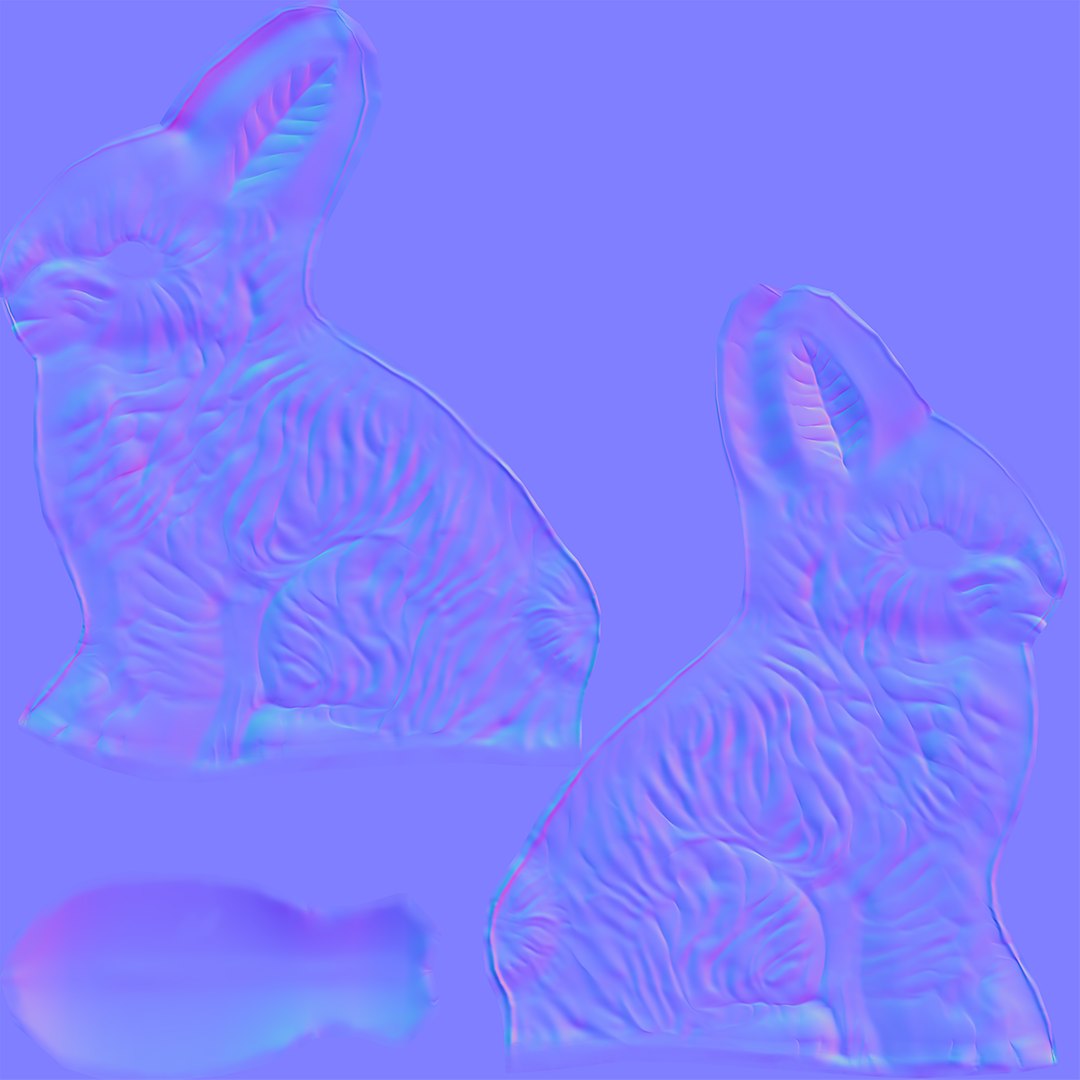 3d Model Chocolate Easter Bunny Tinfoil