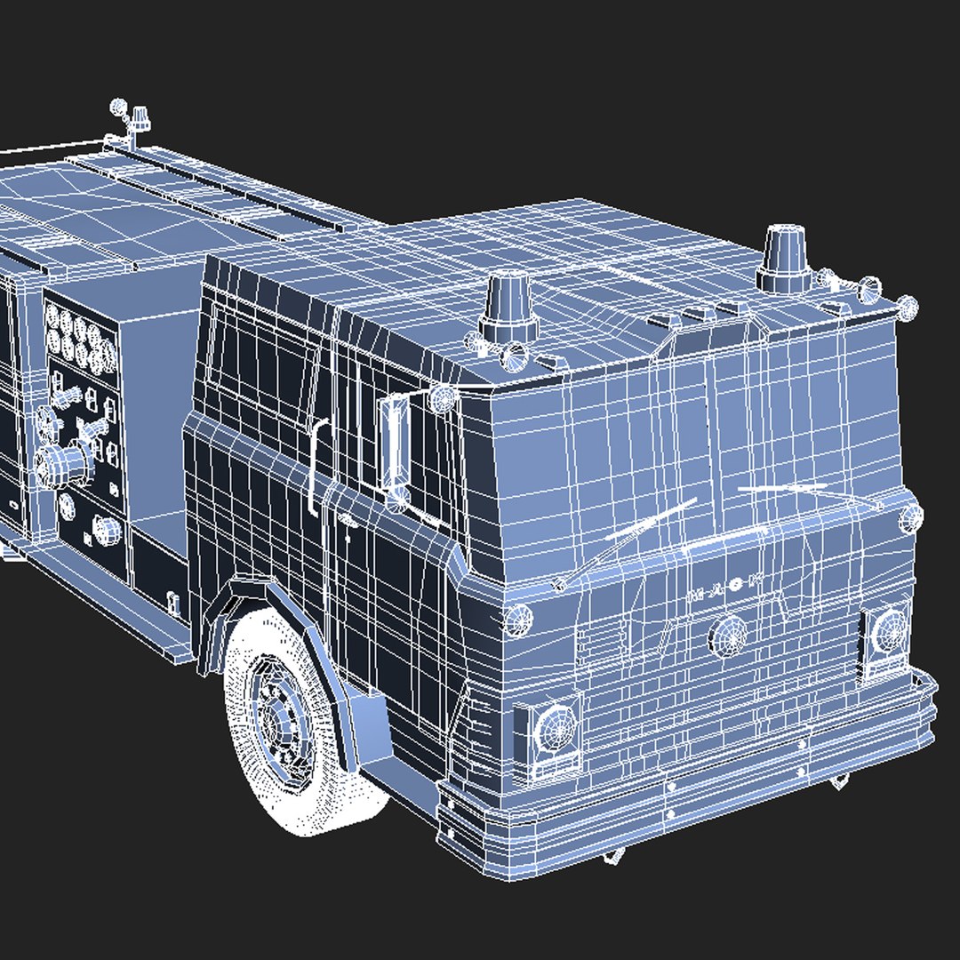 3d model of mack cf engine