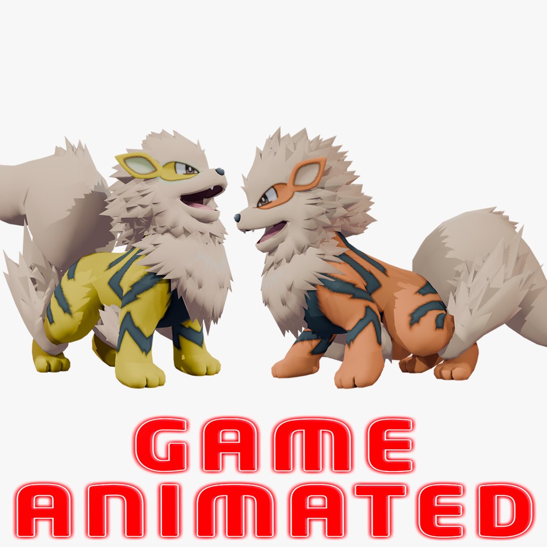 POKEMON Arcanine Animated Game Already 3D - TurboSquid 2358893
