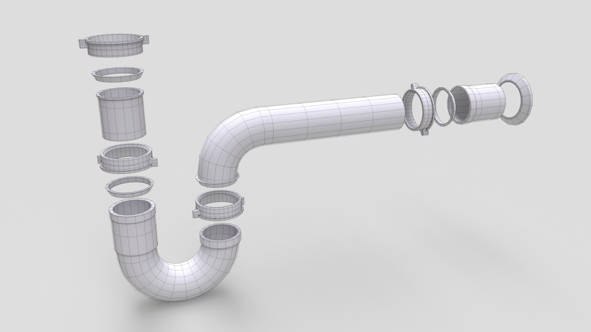 3D P-Trap - TurboSquid 1953467