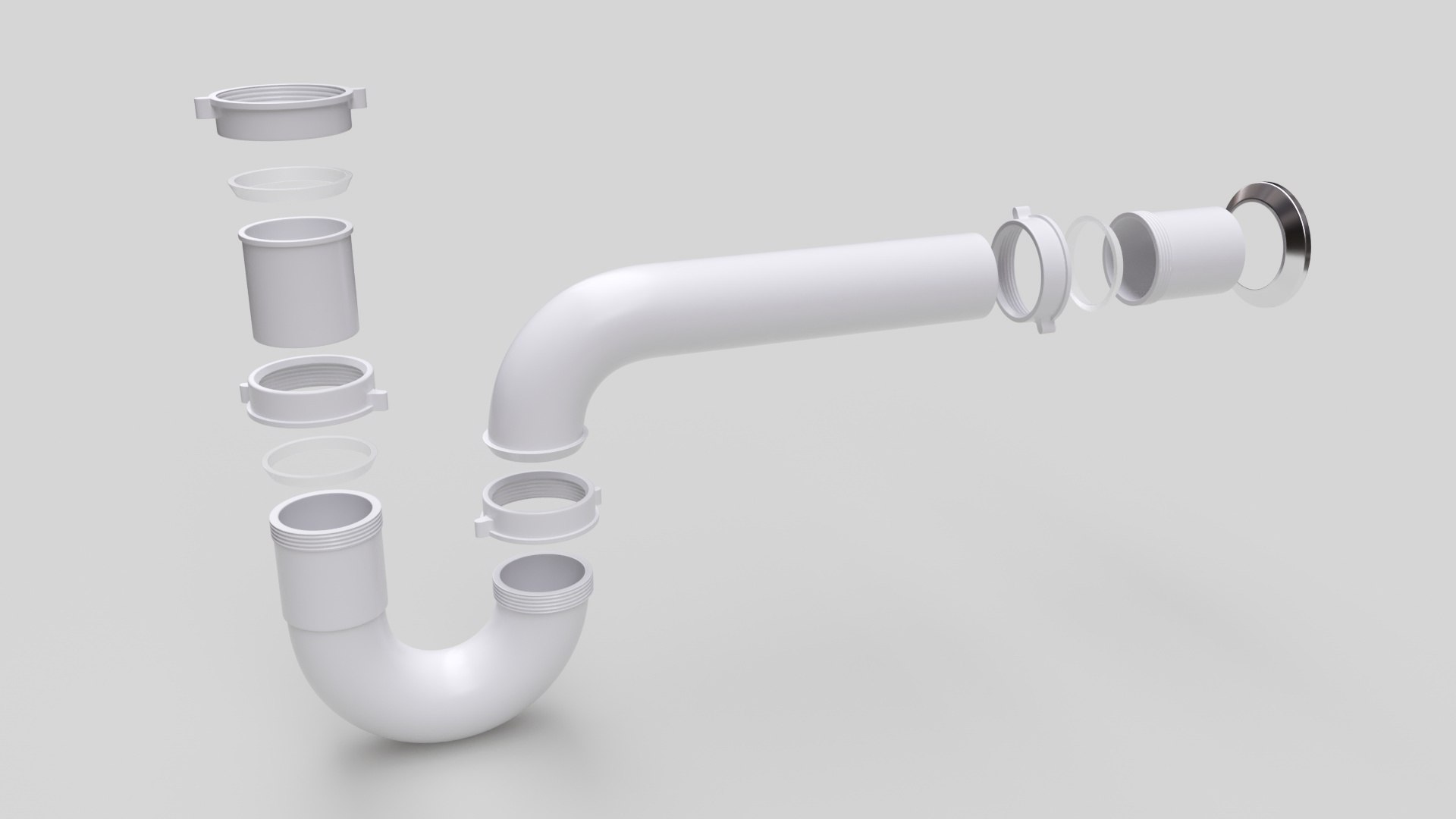 3D P-Trap - TurboSquid 1953467