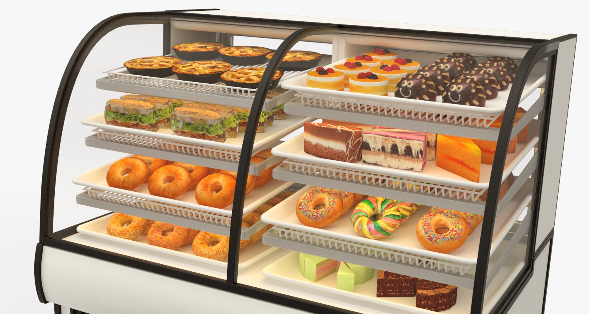 3d Refrigerated Food
