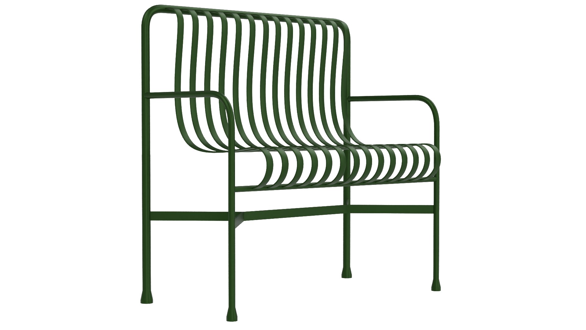 3D Hay Palissade Striped Outdoor Furniture Green Chair 3D - TurboSquid ...