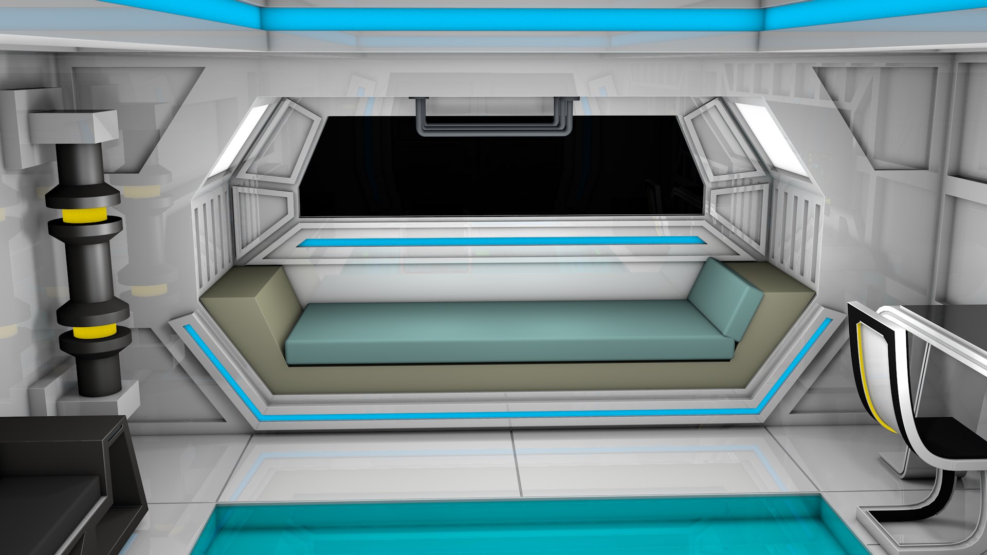 Sci Fi Room 3D Model - TurboSquid 2251269