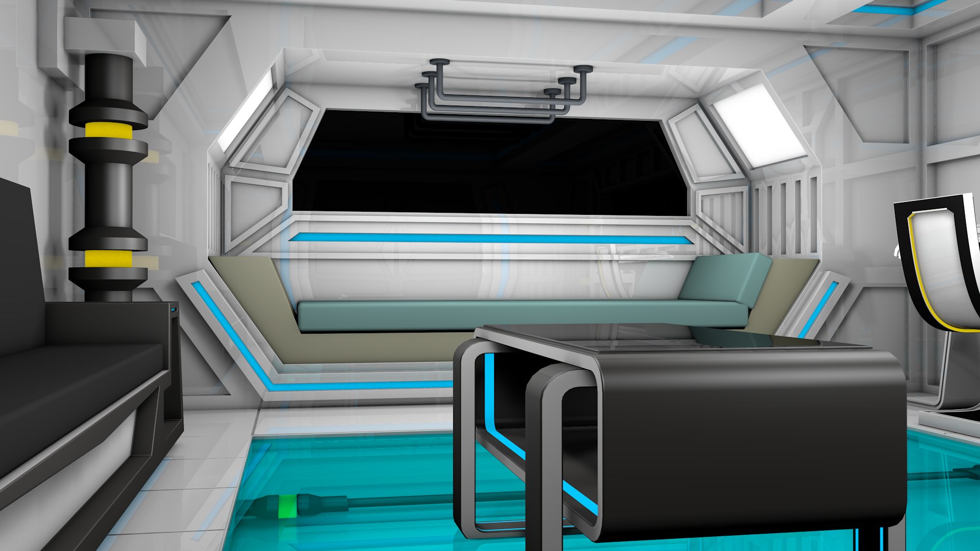 Sci Fi Room 3D Model - TurboSquid 2251269