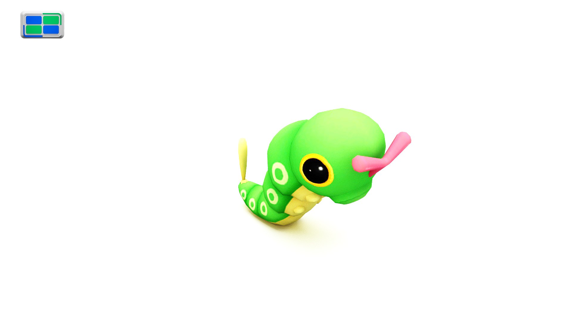 3d Model Of Caterpie Charmander