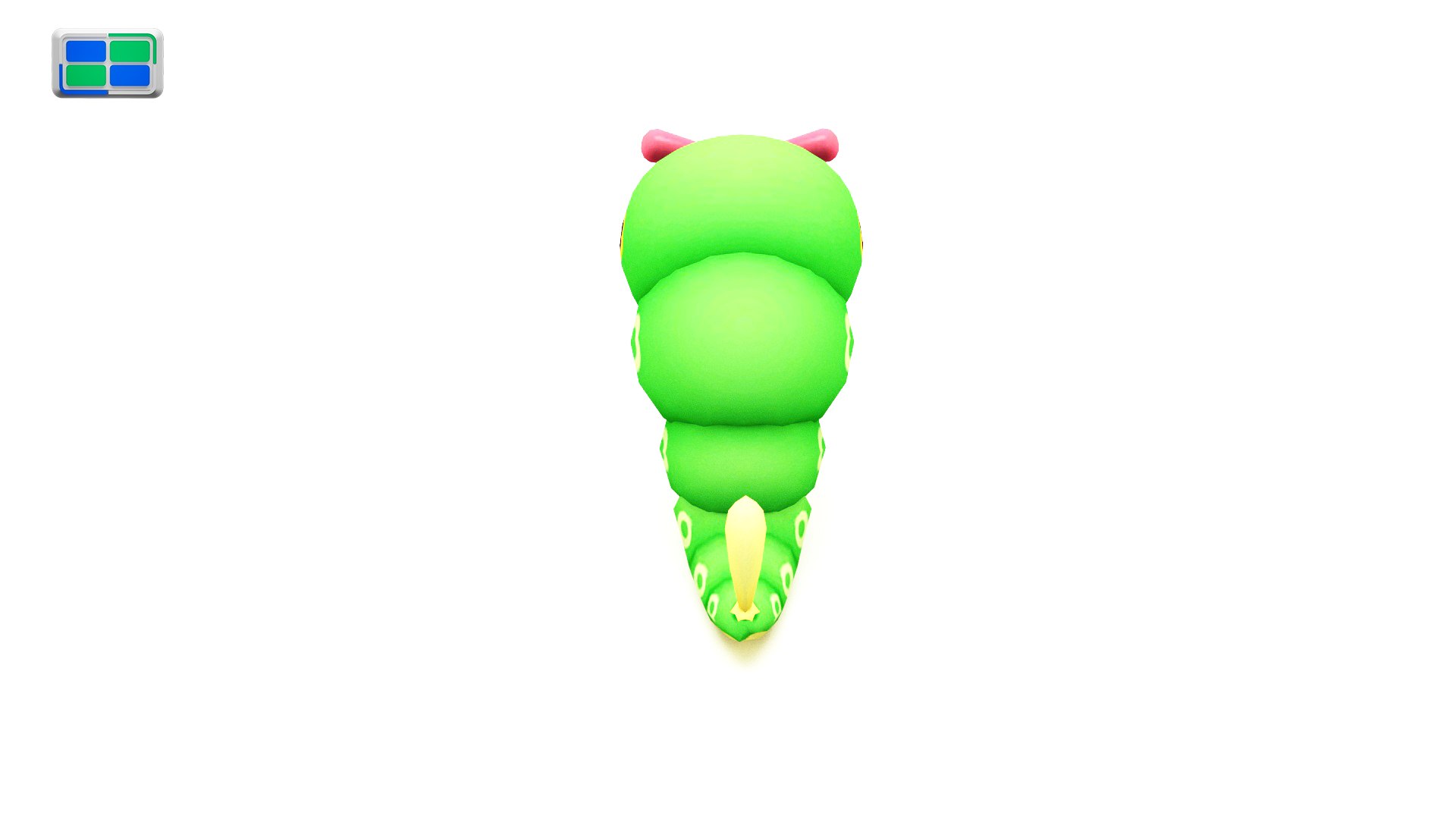 3d Model Of Caterpie Charmander