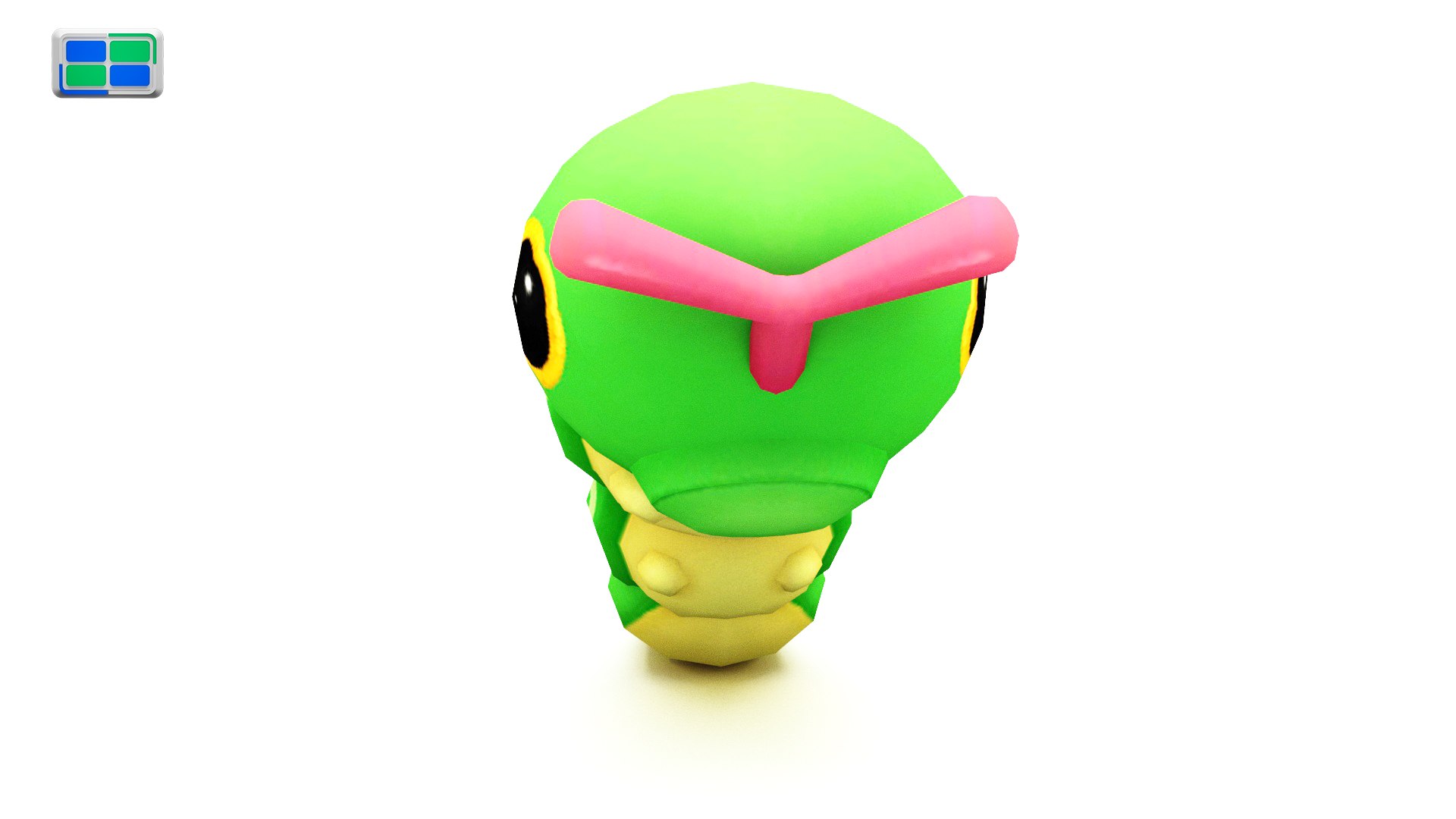 3d Model Of Caterpie Charmander