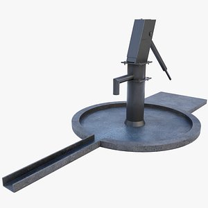 Low Poly Hand Pump 3D Models With Enhanced License Tiers For Download ...