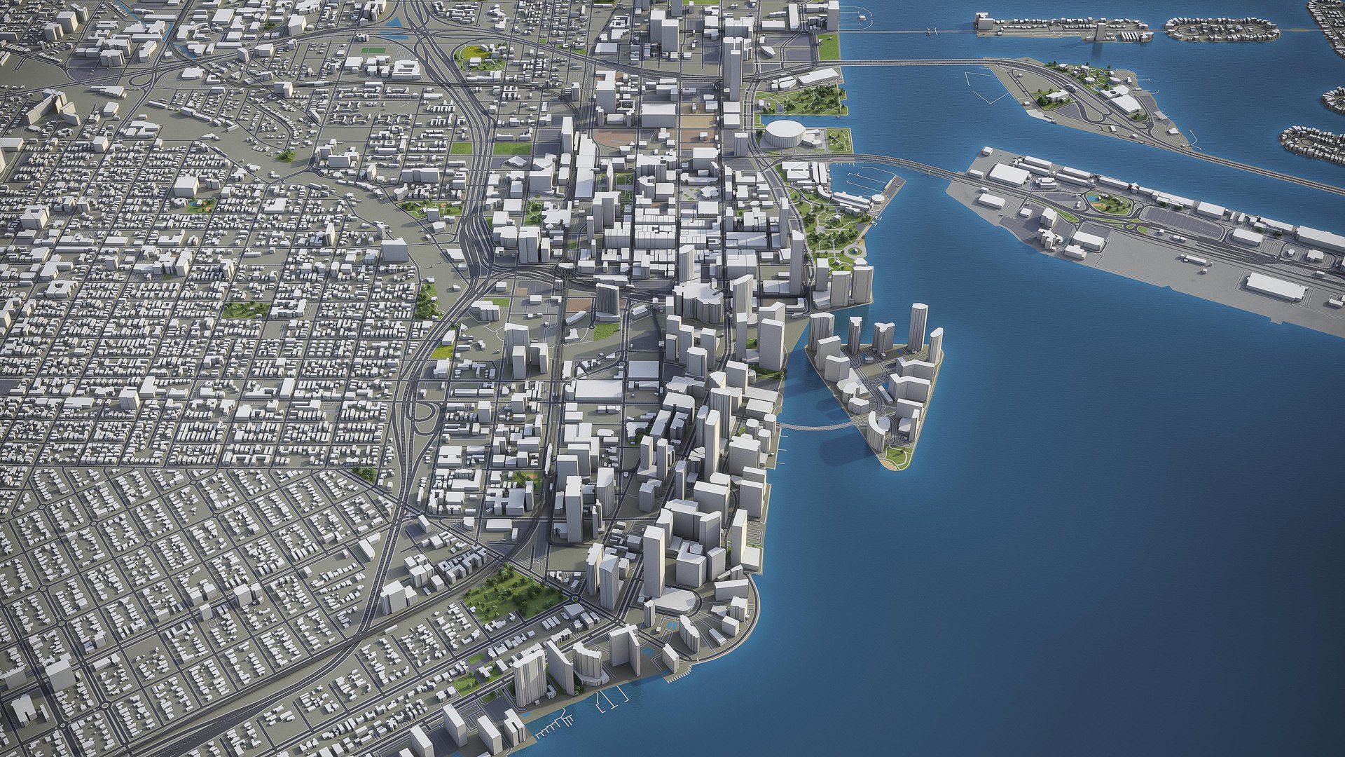 3D Model Miami Surrounding - - TurboSquid 1511273