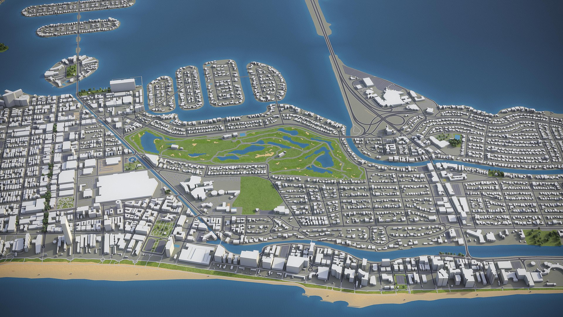 3D Model Miami Surrounding - - TurboSquid 1511273
