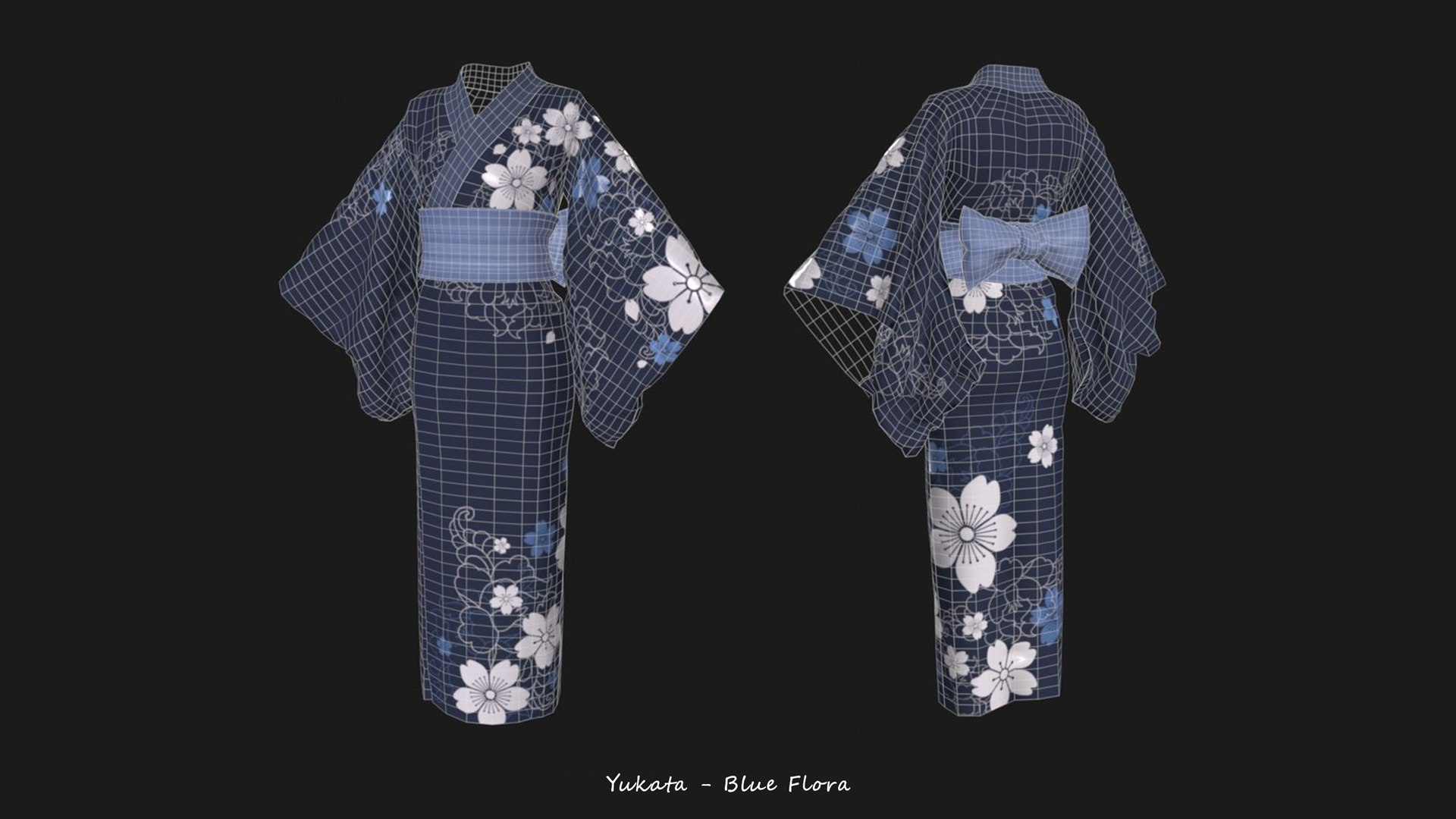 3D Yukata Model - TurboSquid 2090128