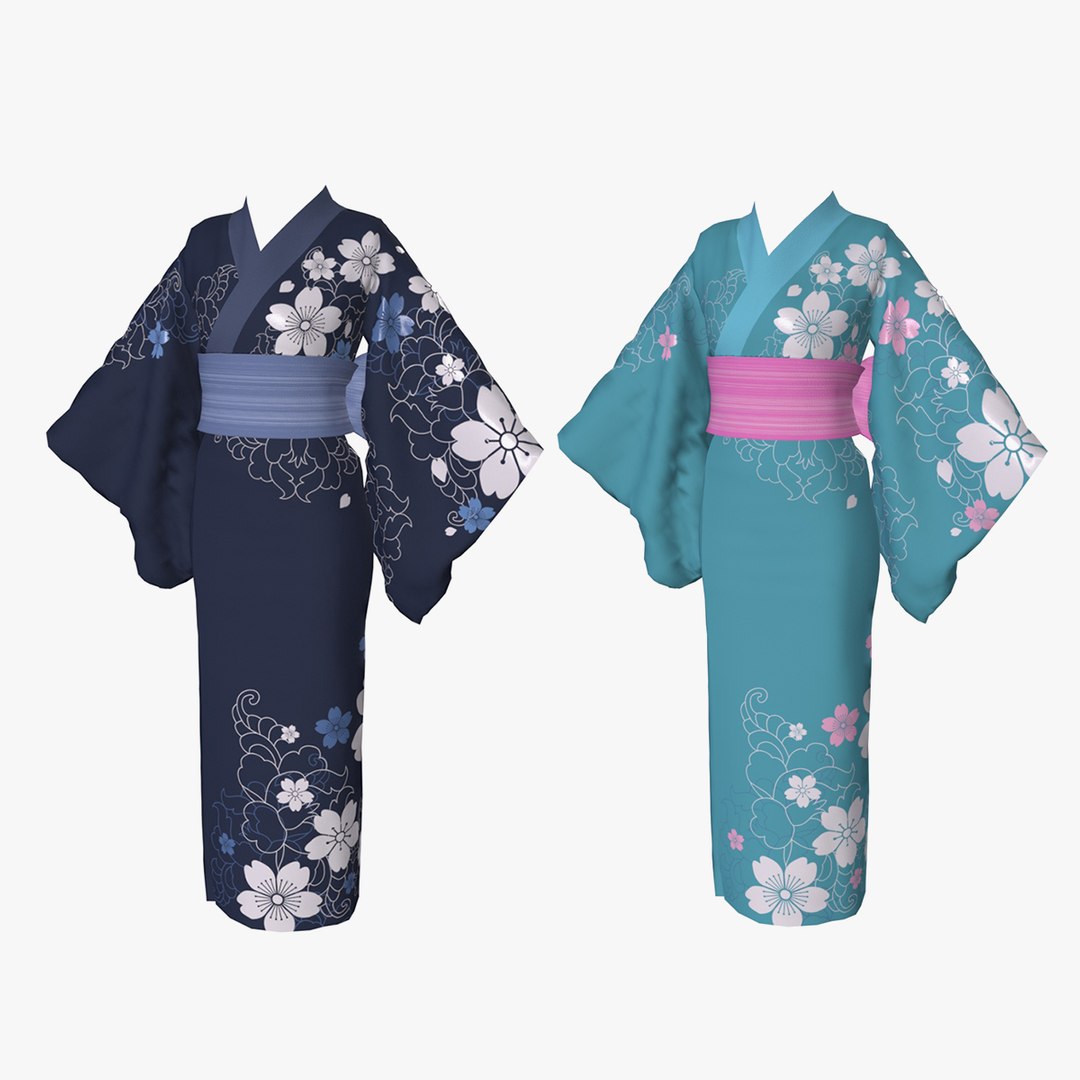 3D Yukata Model - TurboSquid 2090128