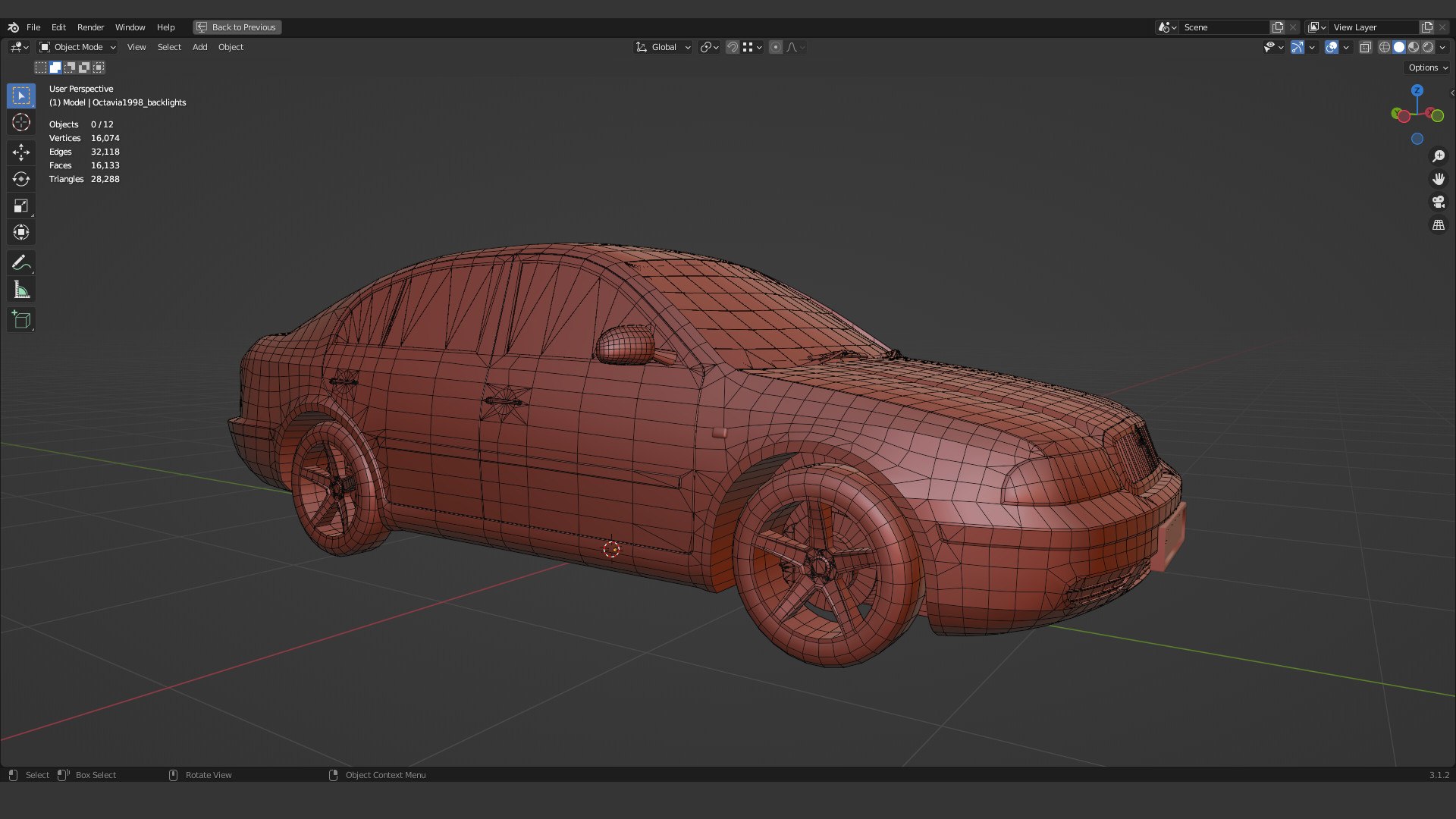 Skoda Octavia 1998 Lowpoly 3D Model - TurboSquid 1984422