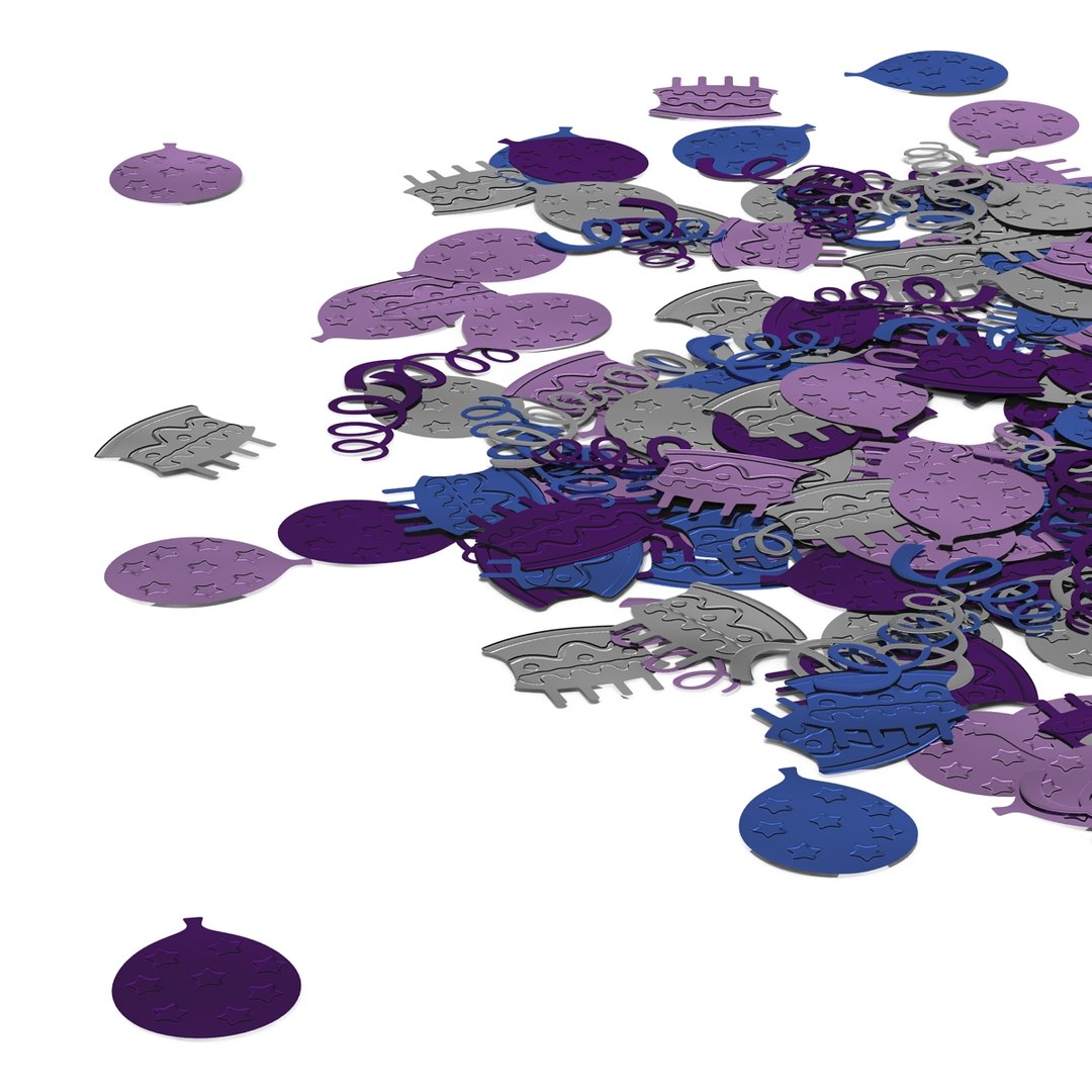 3d model confetti 2