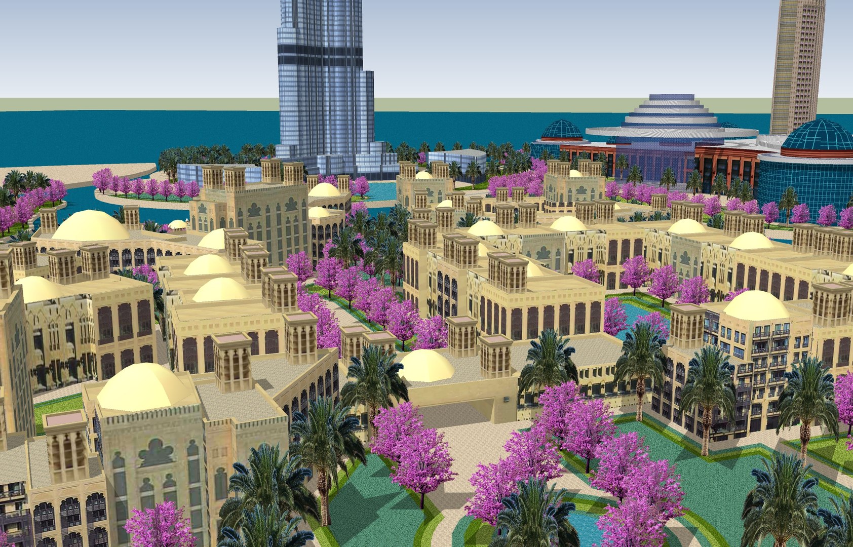 3D Model Dubai Downtown - TurboSquid 1227836