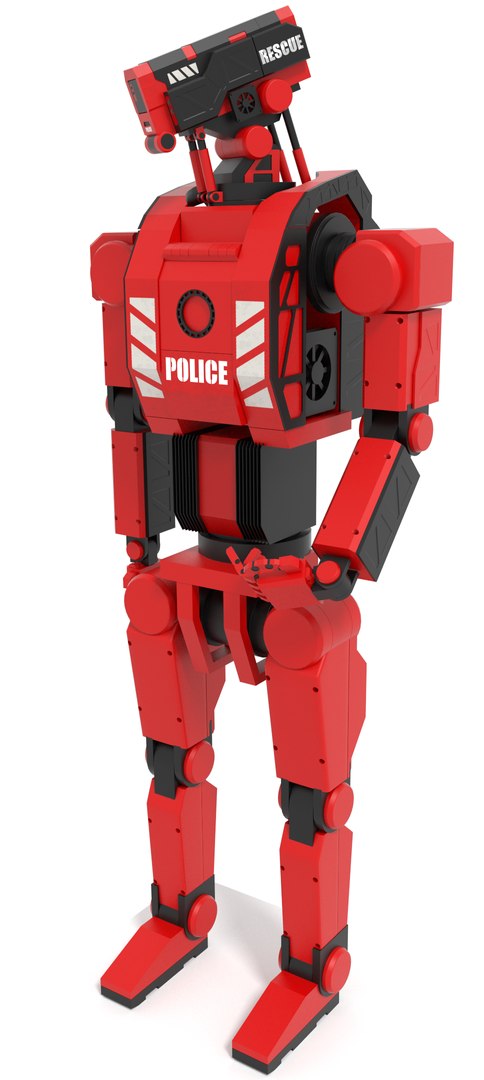 3ds max police robot