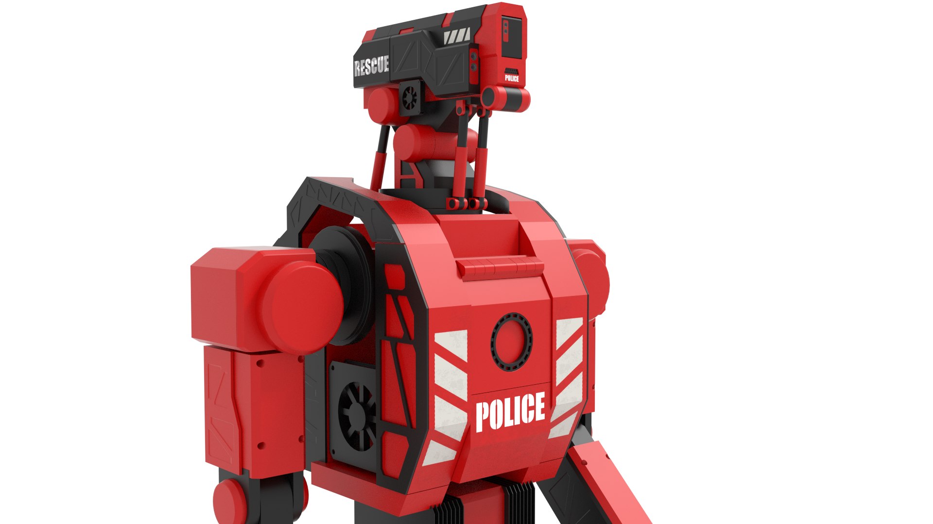 3ds max police robot