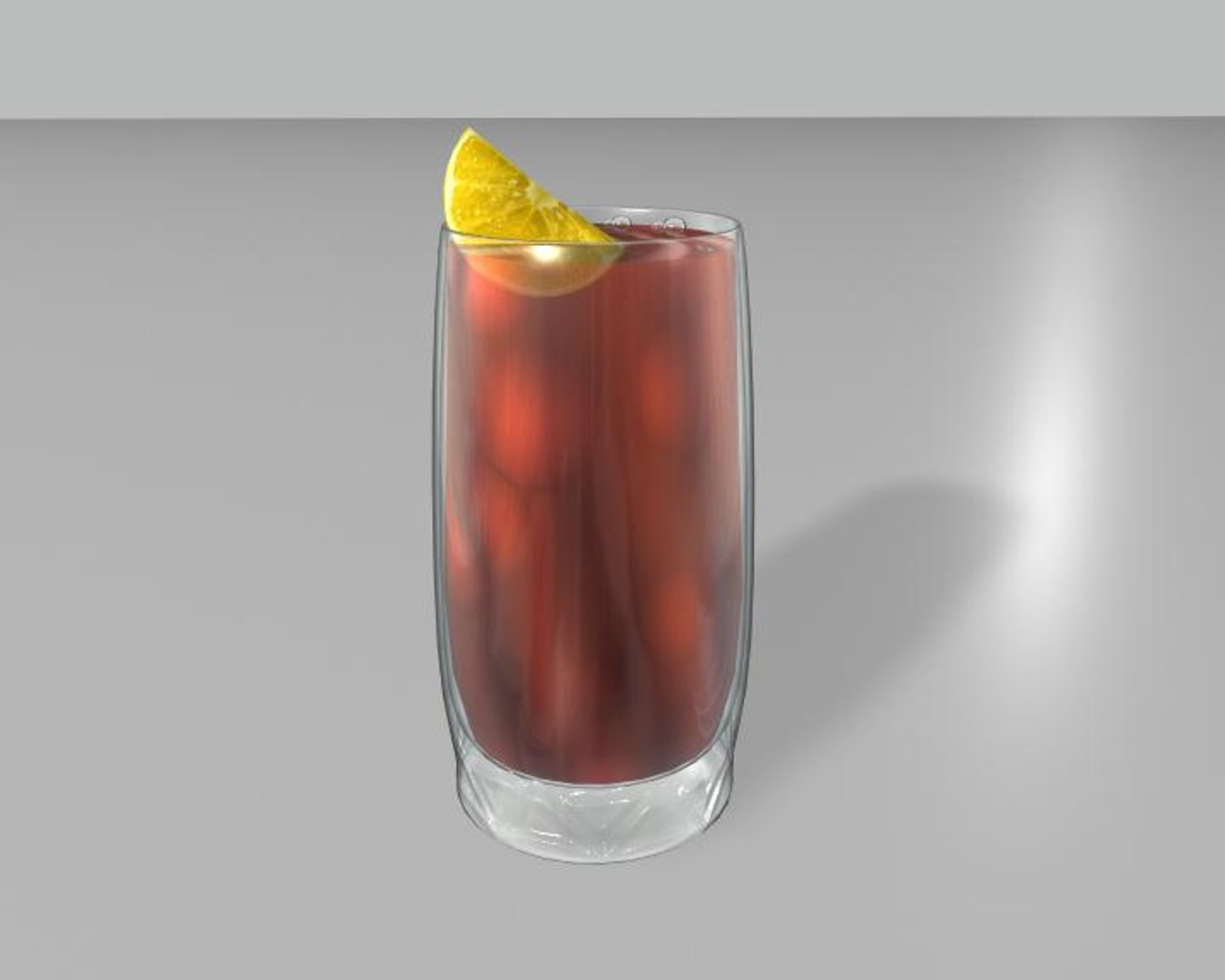 3d ice tea model