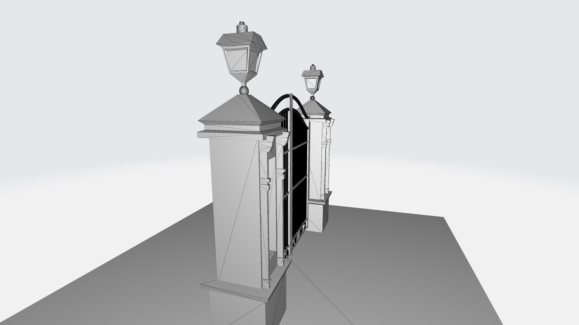 3D 3D Gate Design Modern Architectural Elements - TurboSquid 2185186