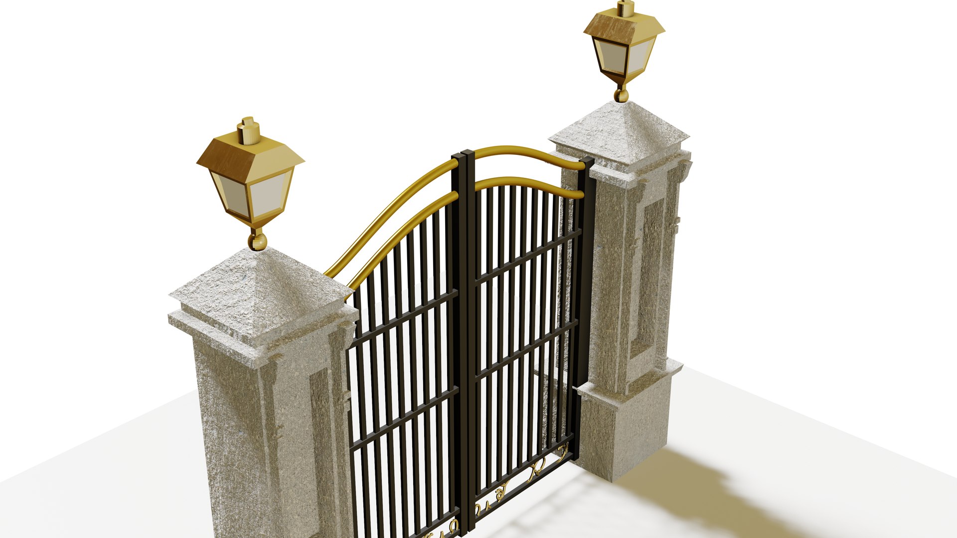 3D 3D Gate Design Modern Architectural Elements - TurboSquid 2185186