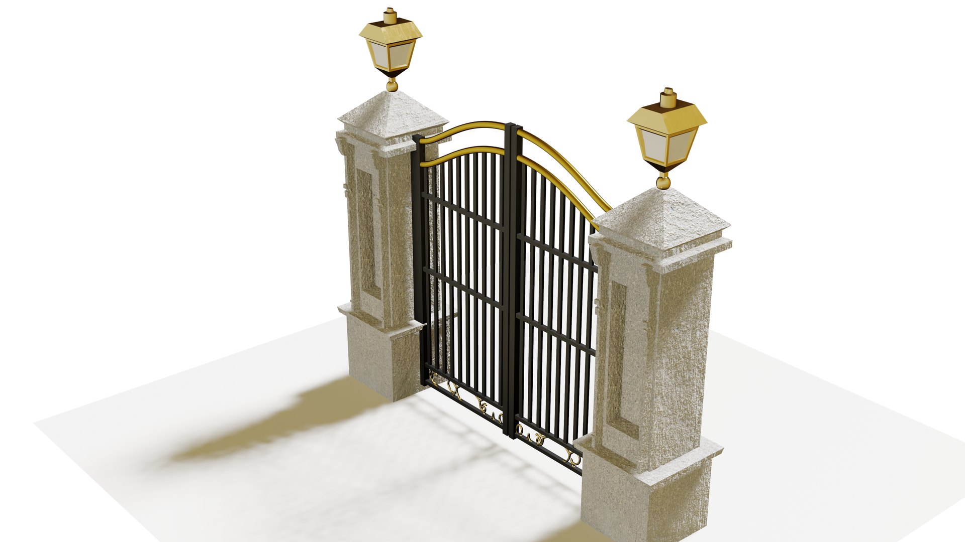 3D 3D Gate Design Modern Architectural Elements - TurboSquid 2185186