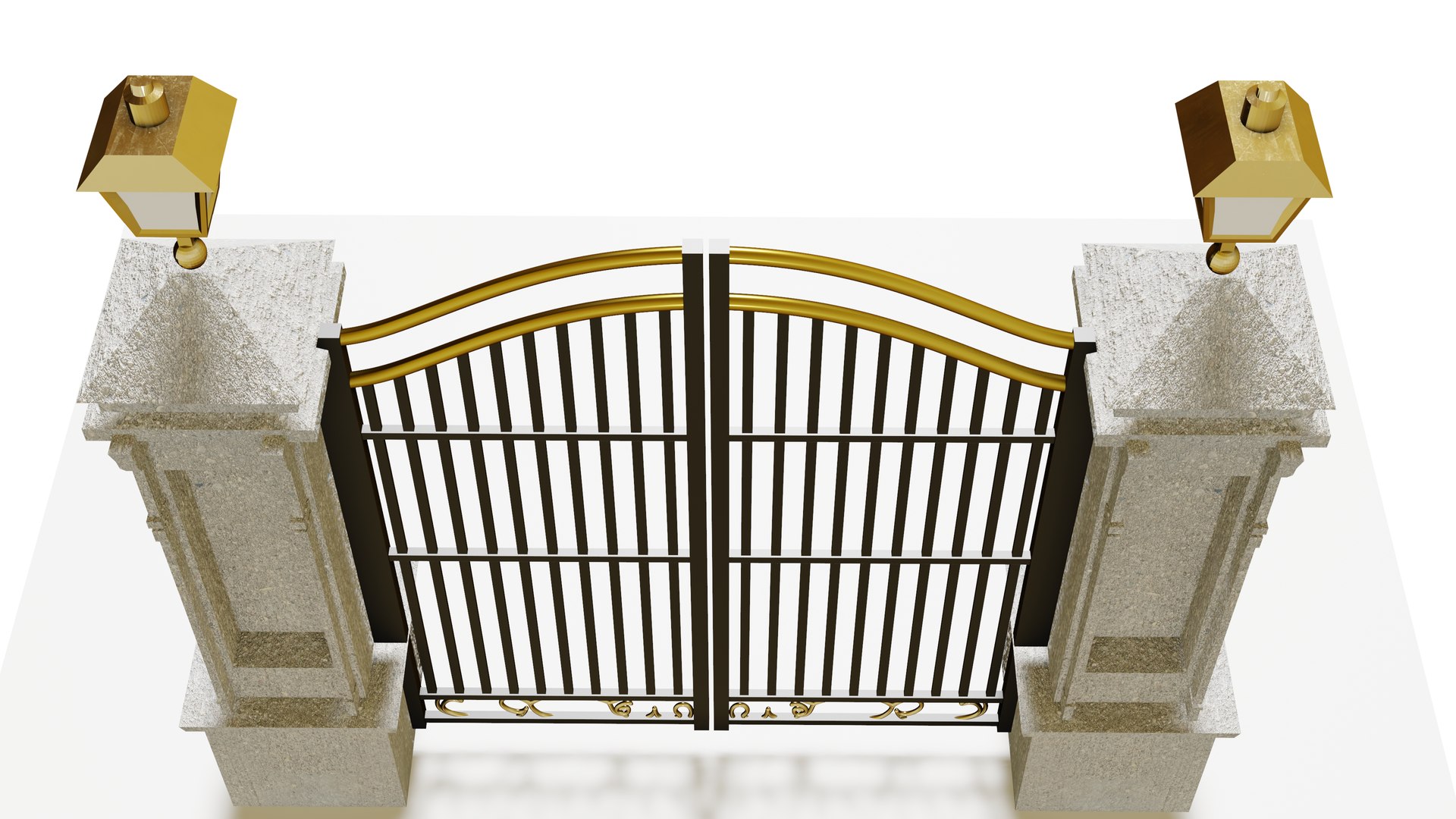 3D 3D Gate Design Modern Architectural Elements - TurboSquid 2185186
