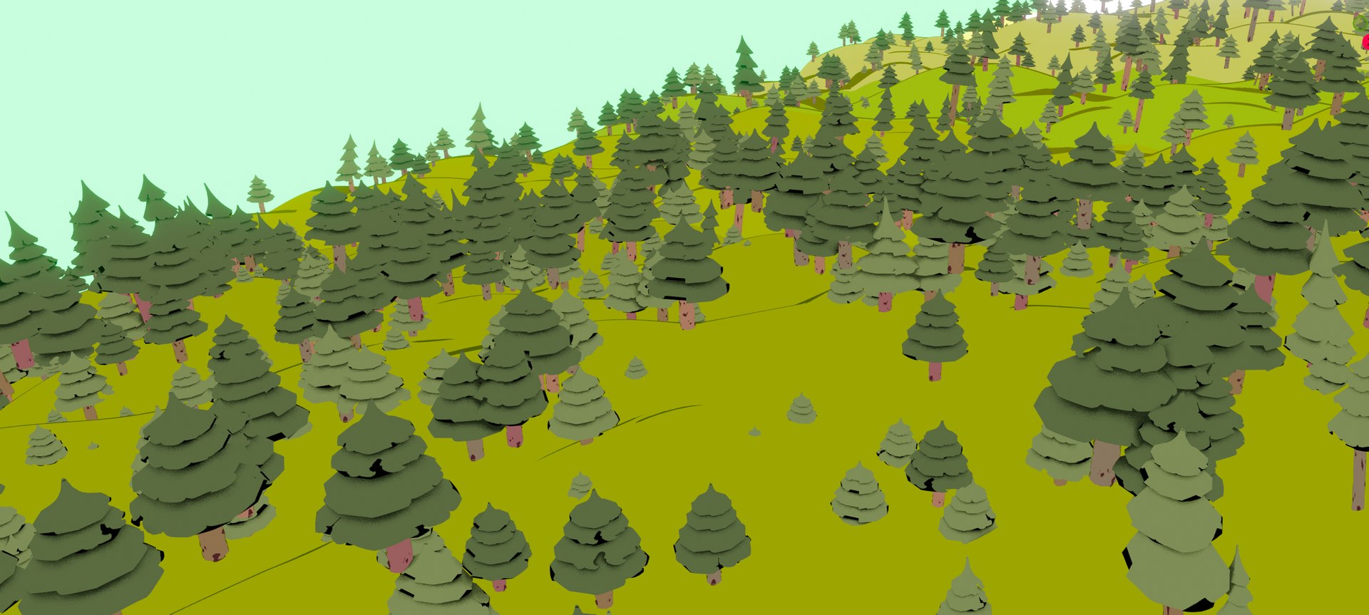 Cartoon forest 3D model - TurboSquid 1877289