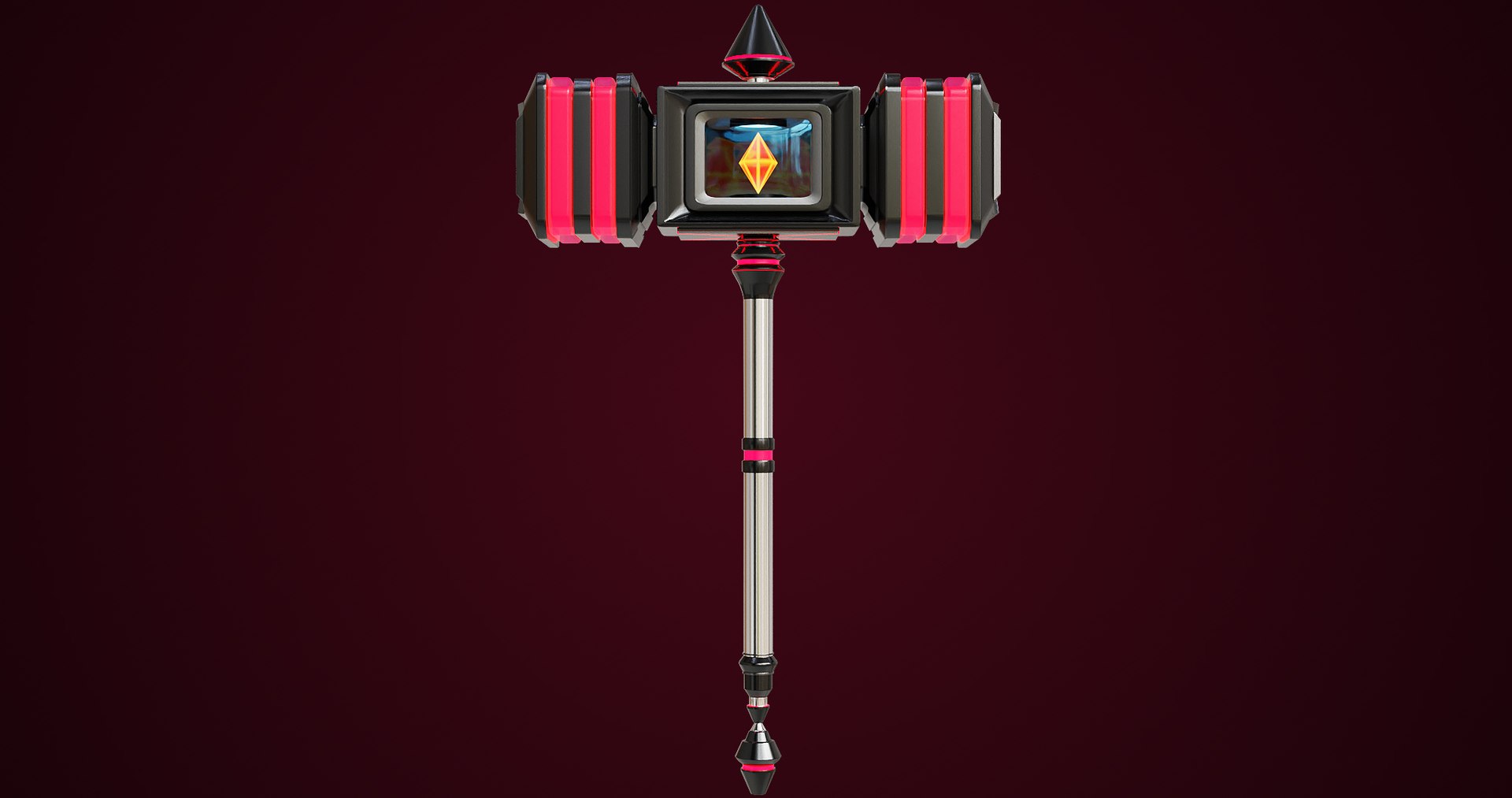 3D 6 Sci Fi Battle Hammers All PBR Unity UE Textures - TurboSquid 2095962