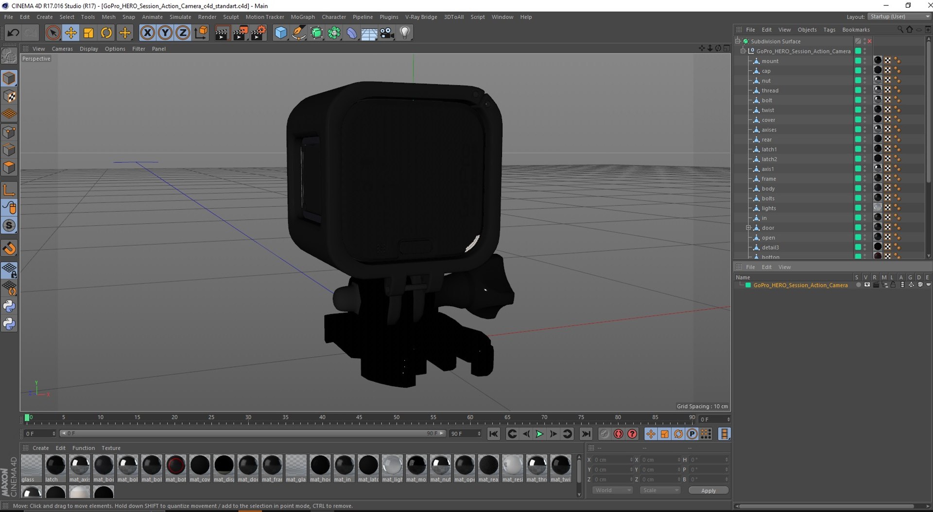 GoPro HERO Session Action Camera 3D - TurboSquid 2239640