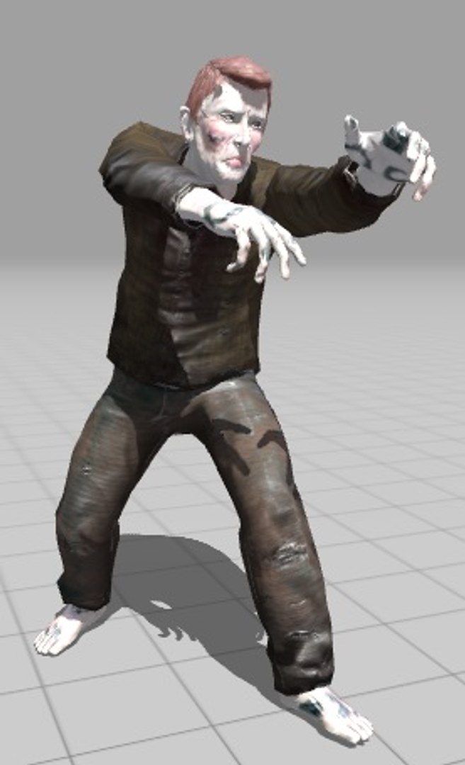 3d Male Zombie Model