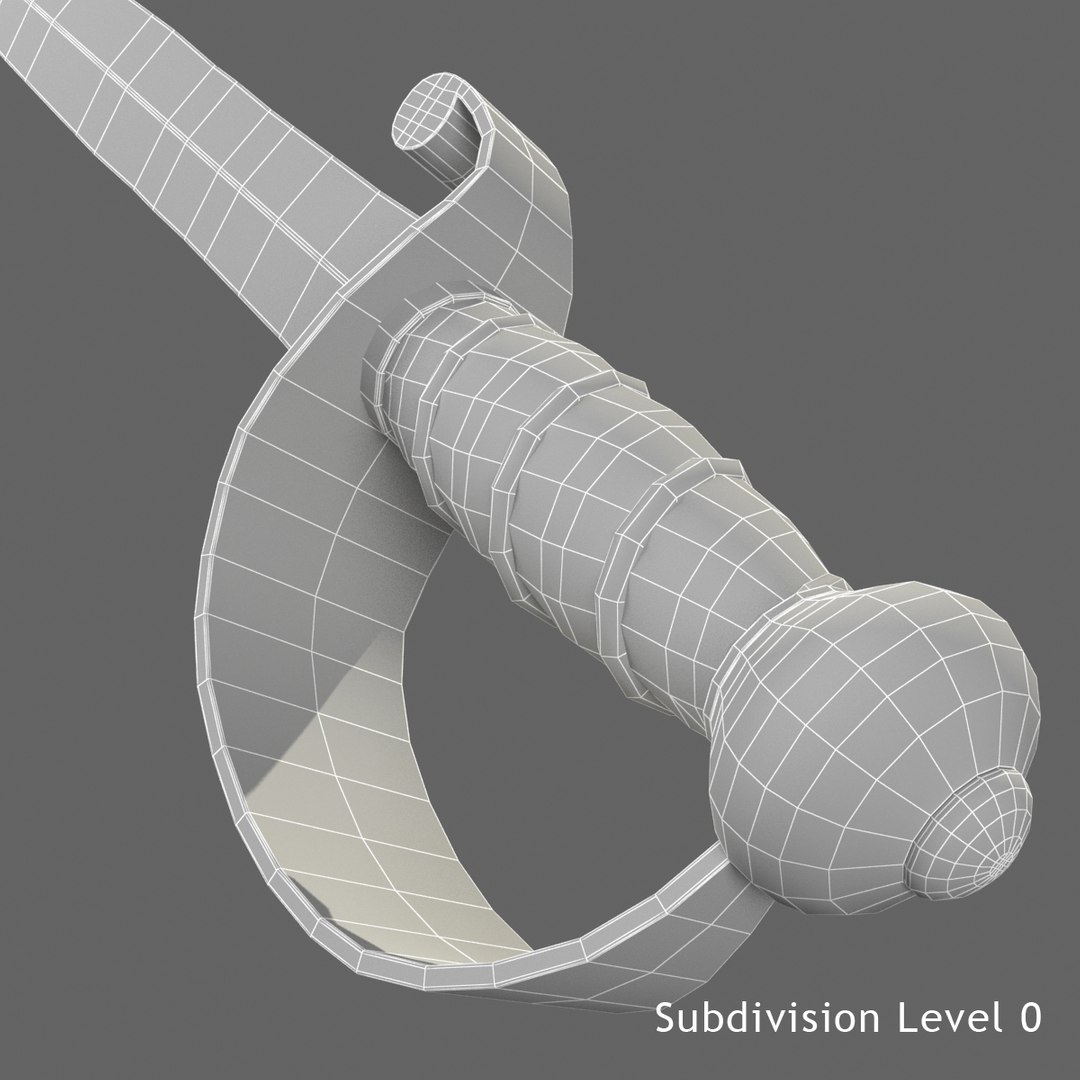 Cutlass Sword 3d Model