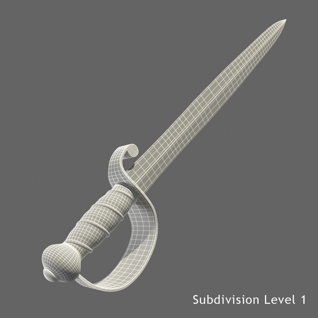 Cutlass Sword 3d Model